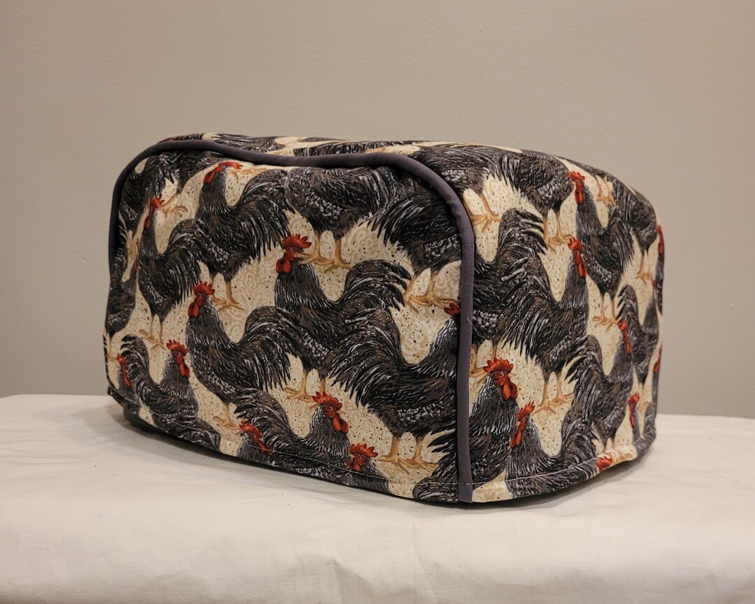 Black Rooster Toaster Cover - Etsy