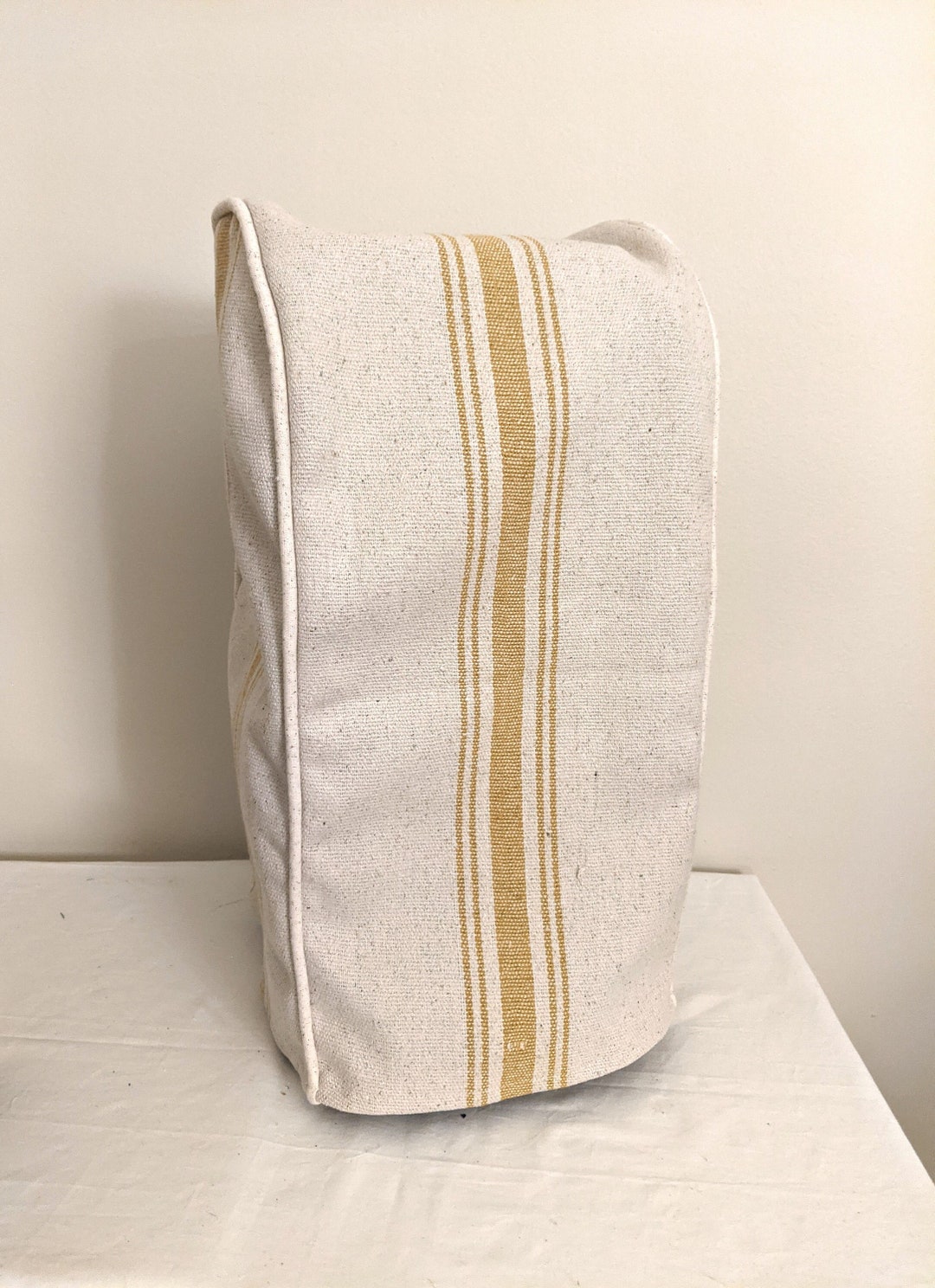 Gold Feedsack Food Processor Cover - Etsy
