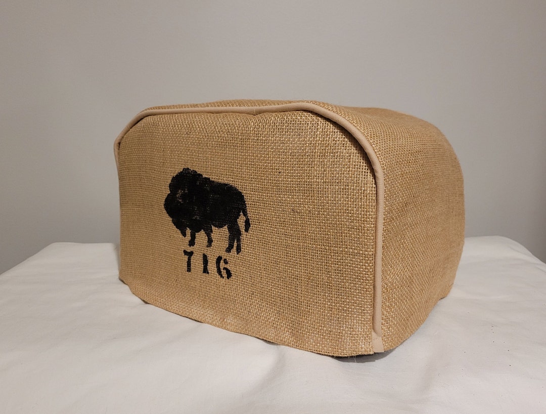 Buffalo Collection Burlap Toaster Cover - Etsy