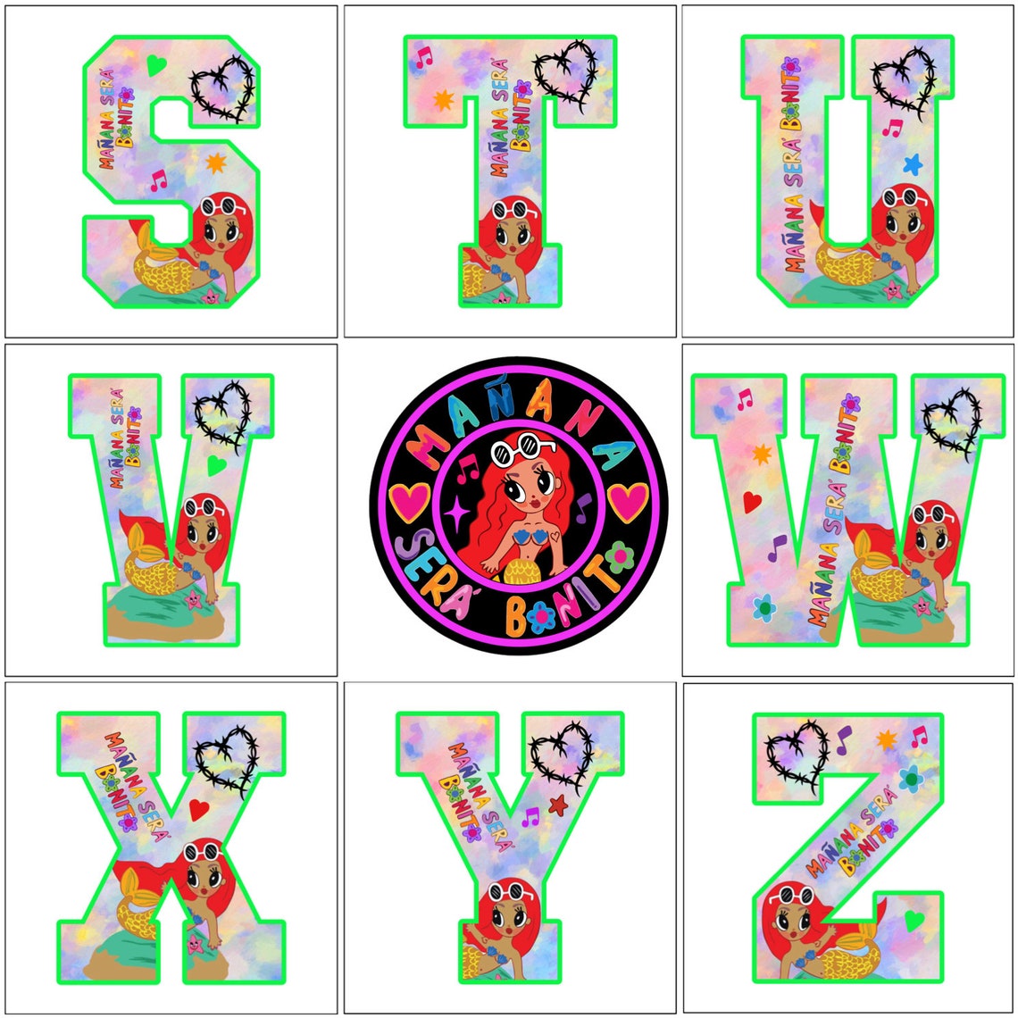 Mañana Sera Bonito, Karol G, Alphabetical Letters Patches, Letras ...