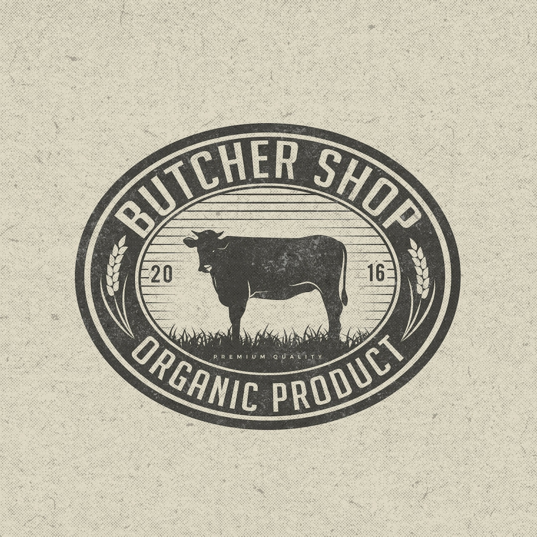 Business Logo - Business Branding - Green - Cow - Ox - Emblem Logo ...