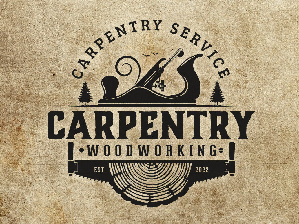 Logo Design - Woodwork and Carpentry Logo - Custom Logo - Business Logo ...