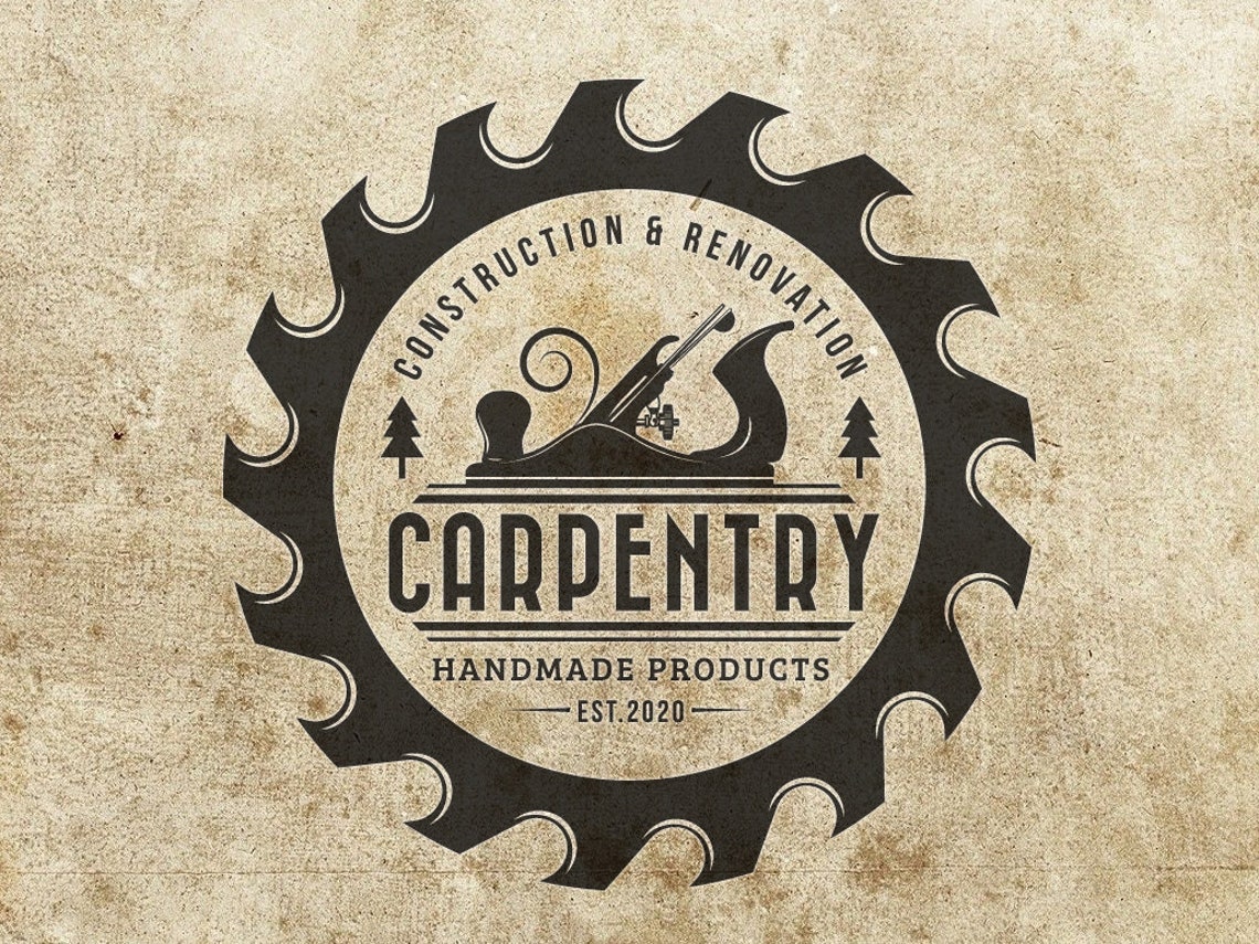 Logotipo de carpintería y carpintería Logotipo personalizado - Etsy México