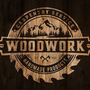 Logo Design Woodwork and Carpentry Logo Custom Logo Business Logo ...