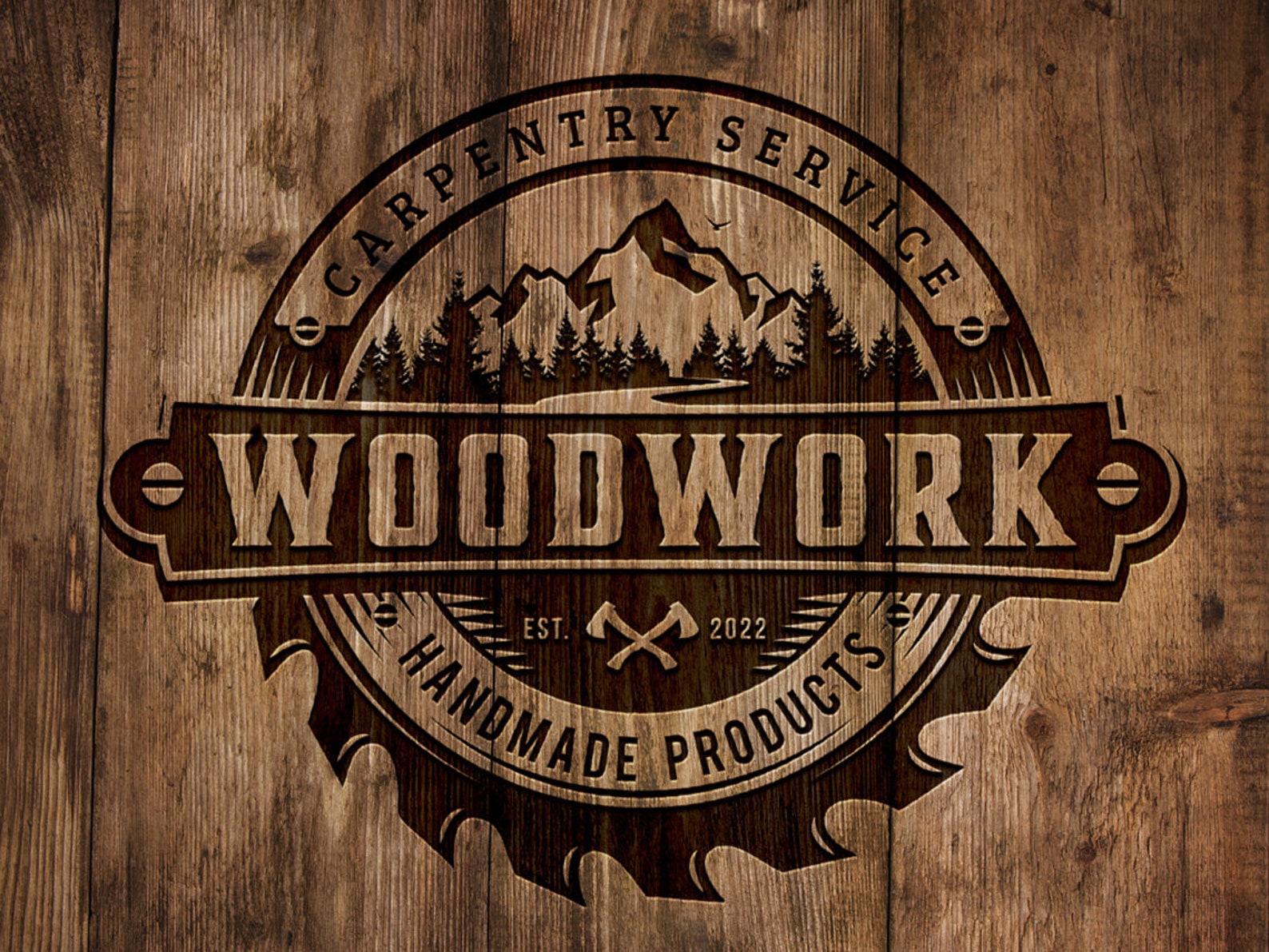 Logo Design - Woodwork and Carpentry Logo - Custom Logo - Business Logo ...
