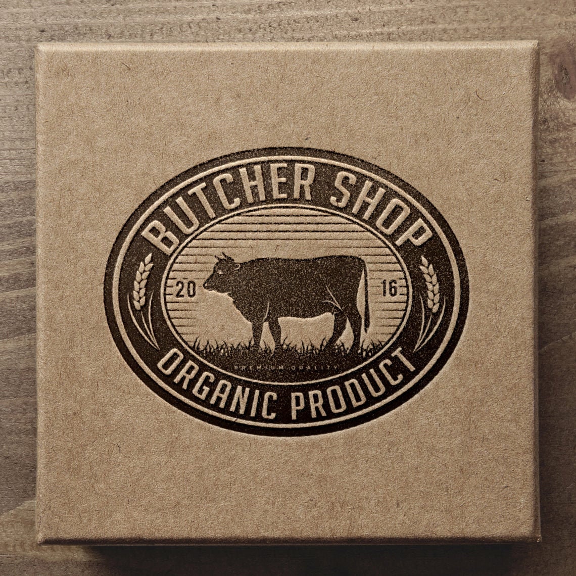 Business Logo Business Branding Green Cow Ox Emblem - Etsy