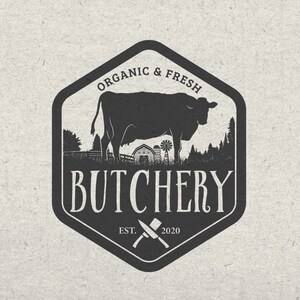 Business Logo - Business Branding - Cow - Ox - Emblem Logo - Badge ...