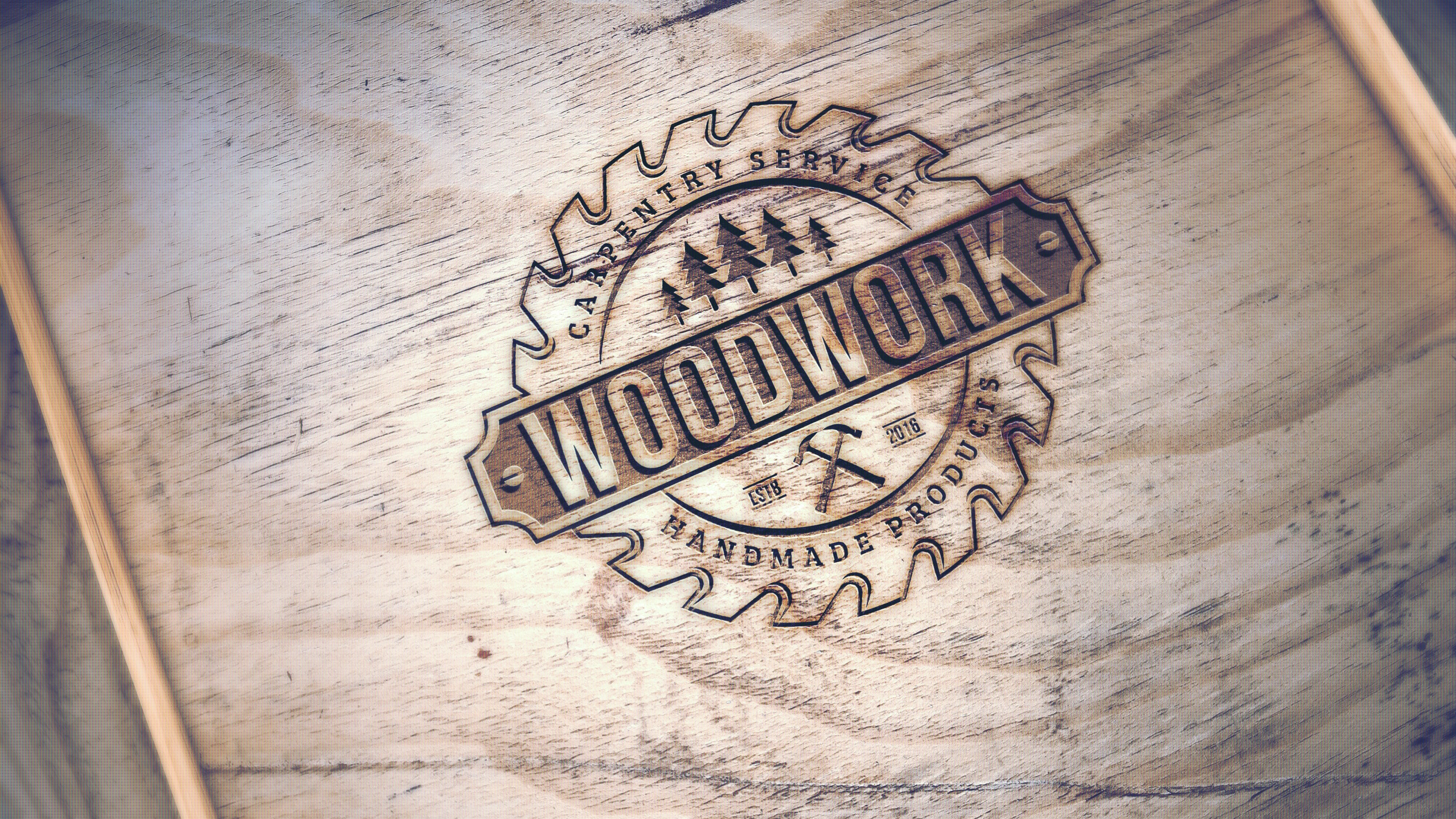 Logo Design - Woodwork and Carpentry Logo - Custom Logo - Business Logo ...
