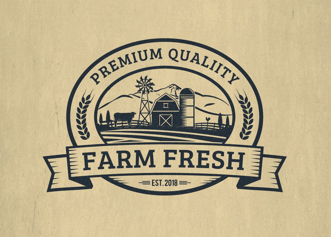 Business Logo Business Branding Farm Fresh Market - Etsy