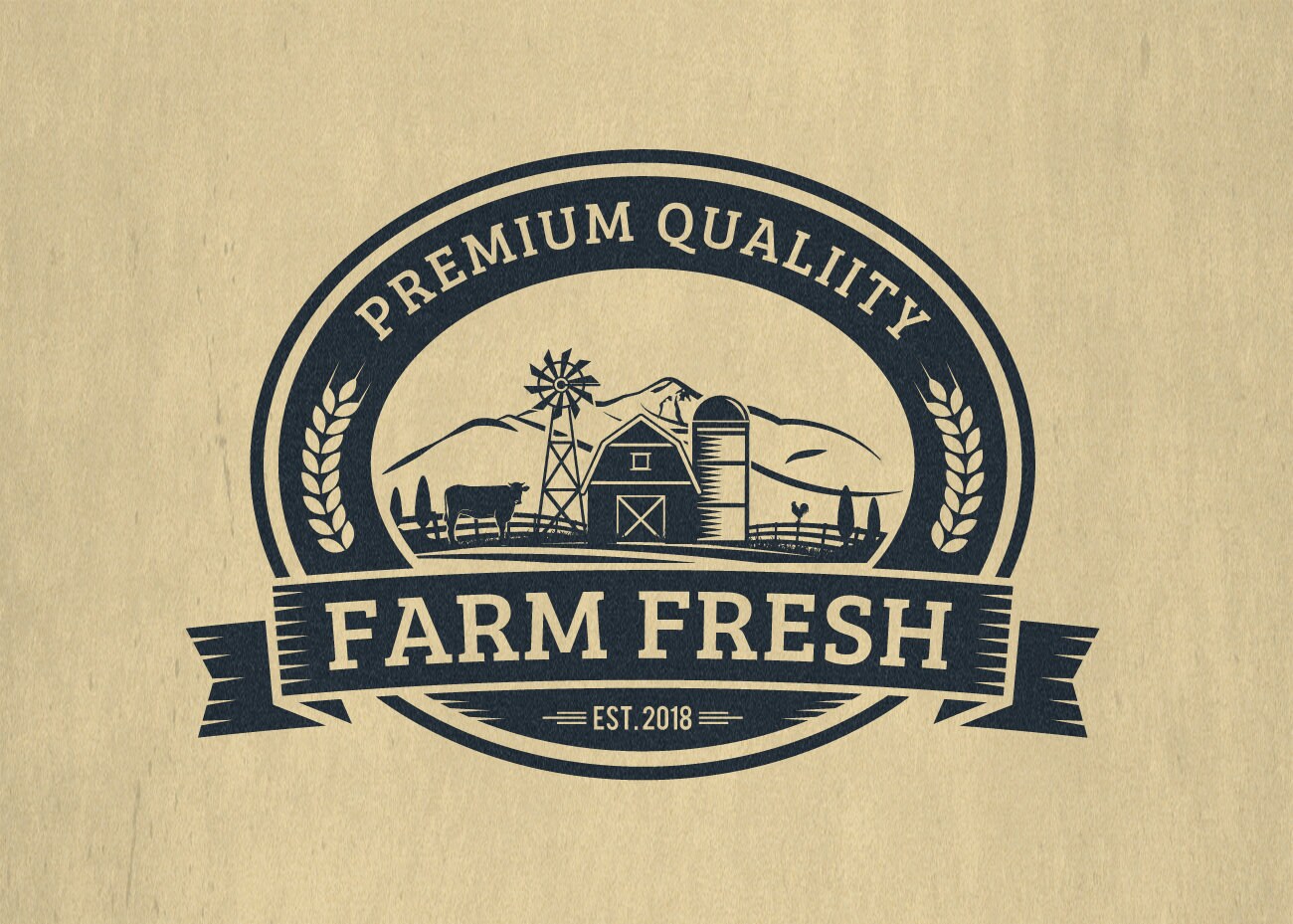 Business Logo Business Branding Farm Fresh Market | Etsy