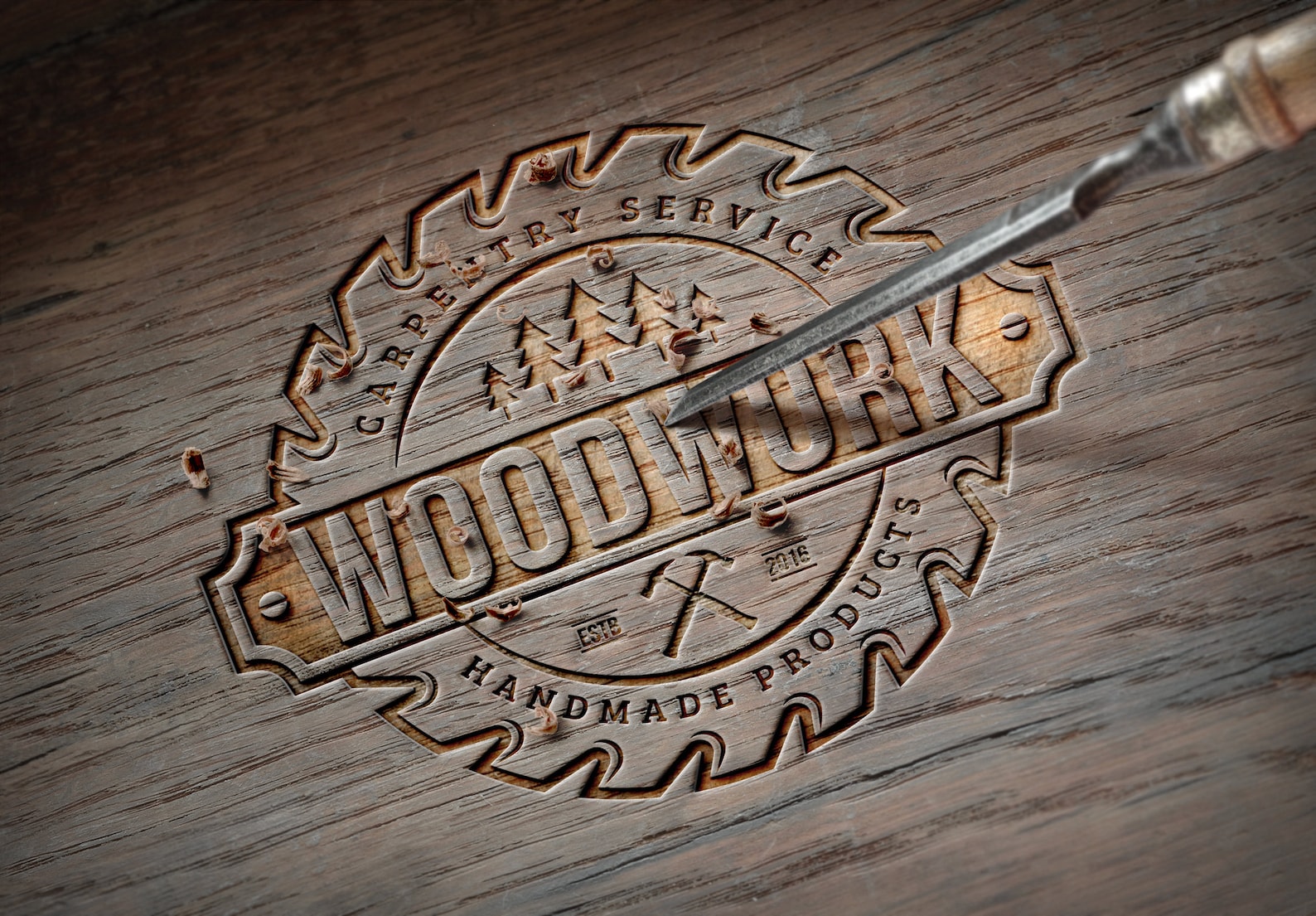 Logo Design - Woodwork and Carpentry Logo - Custom Logo - Business Logo ...