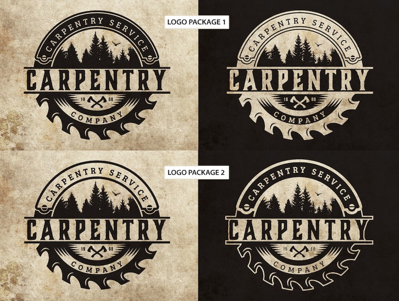 Logo Design - Woodwork and Carpentry Logo - Custom Logo - Business Logo ...