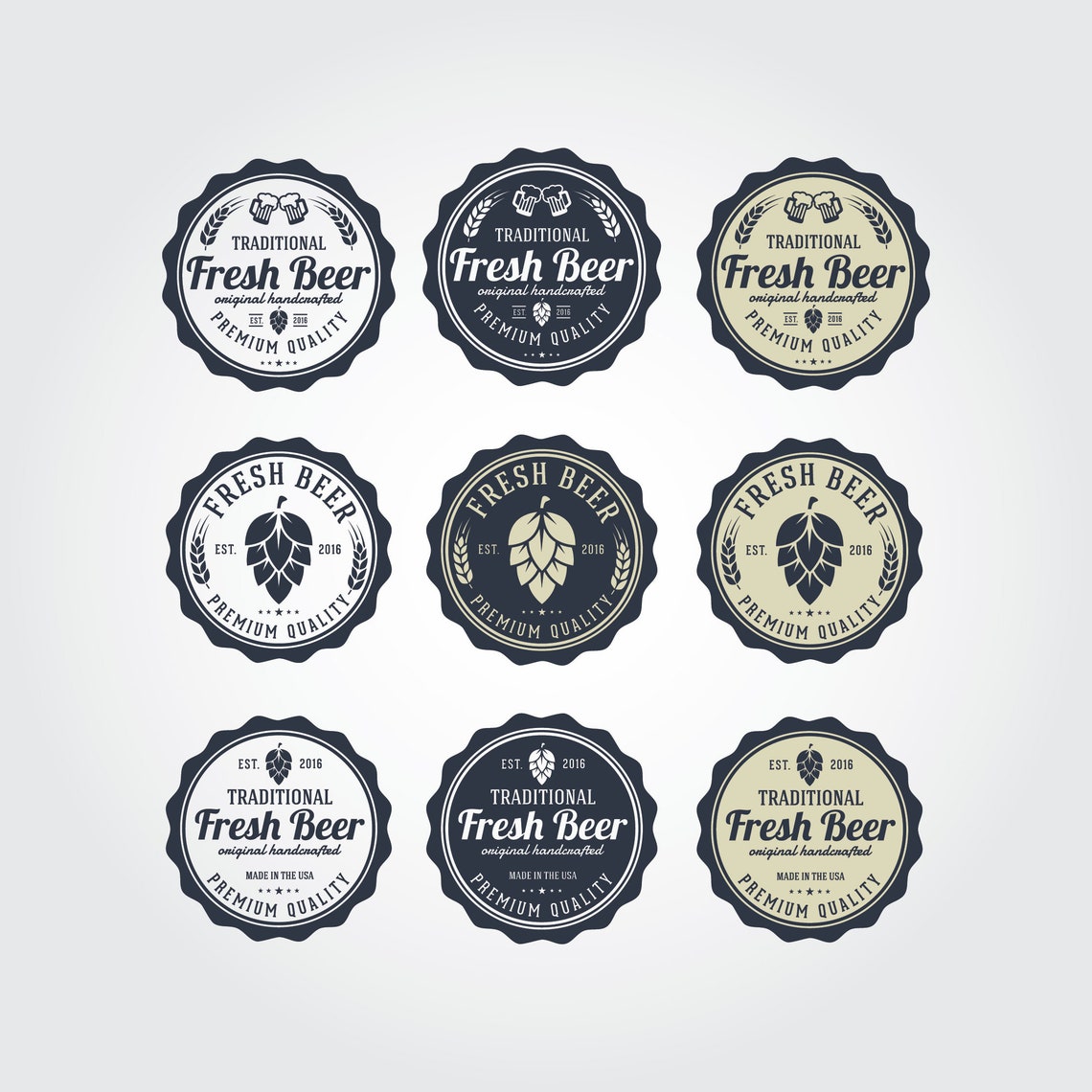 Business Logo - Business Branding - Beer - Emblem Logo - Badge - Beer ...