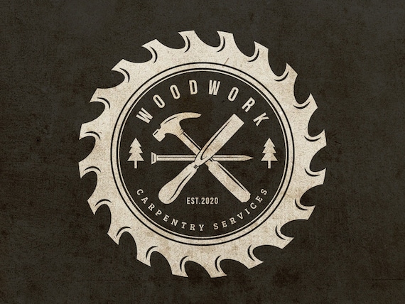 Logo Design Woodwork and Carpentry Logo Custom Logo - Etsy