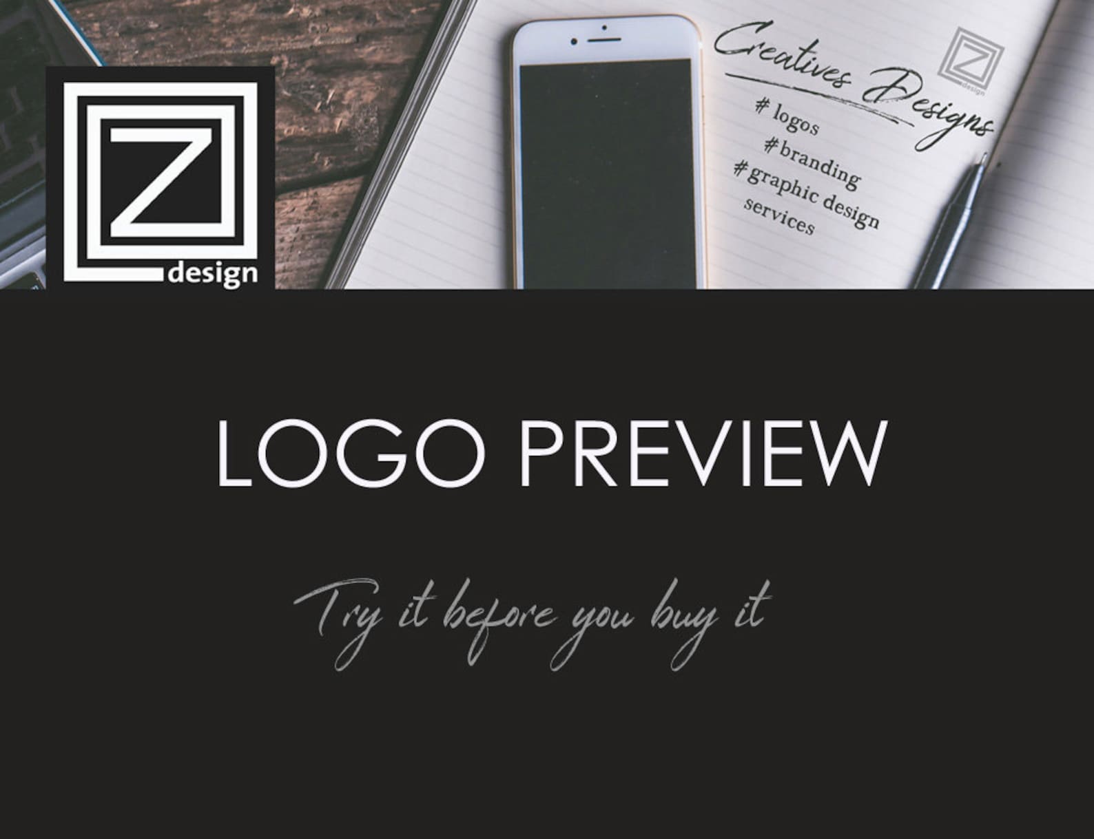 Premade Logo Preview Try It Before You Buy It Add-on Preview Your Name ...