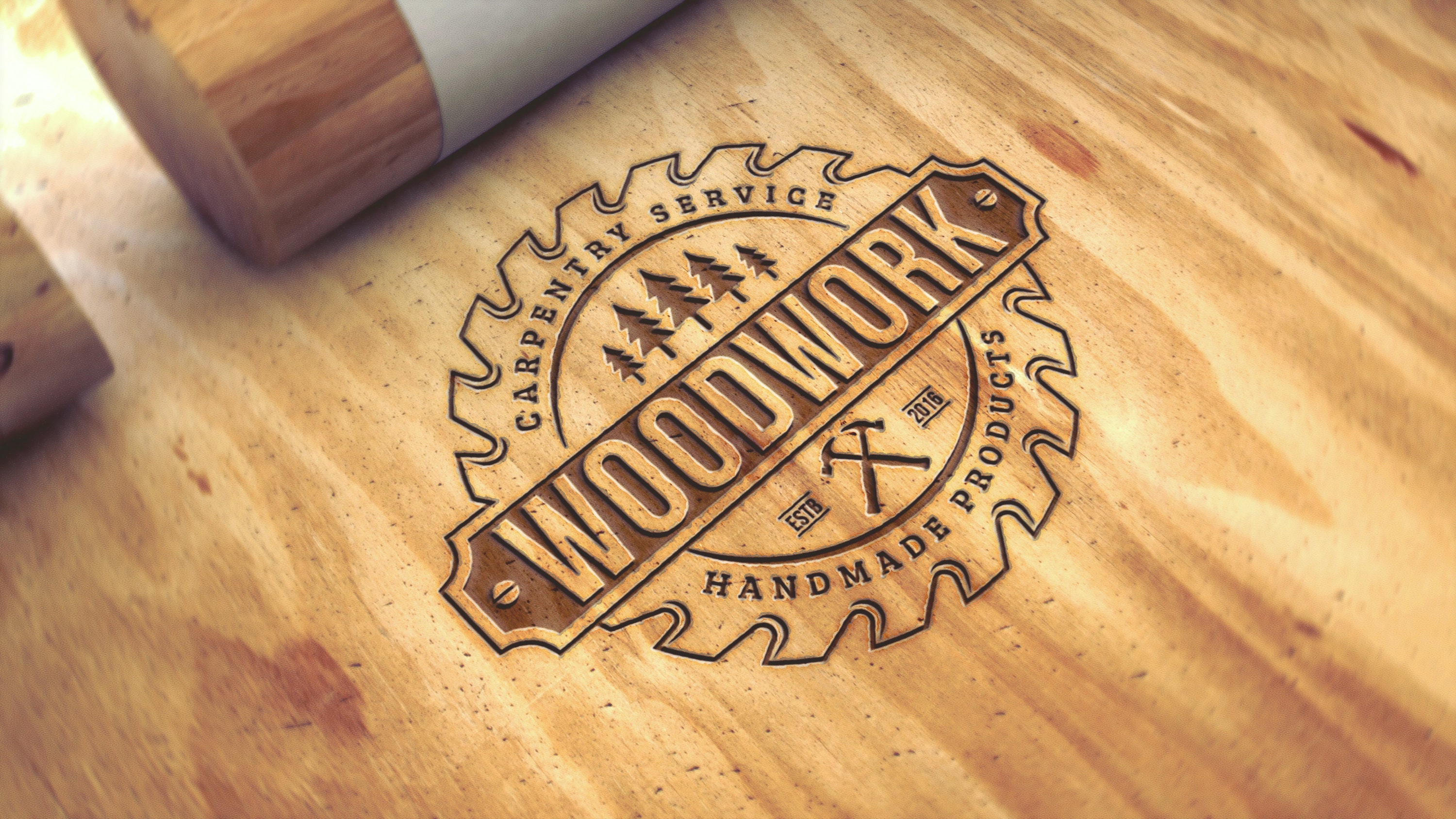 Logo Design - Woodwork and Carpentry Logo - Custom Logo - Business Logo ...