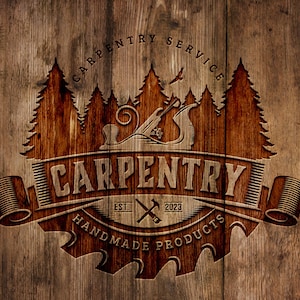 Logo Design - Woodwork and Carpentry Logo - Custom Logo - Business Logo ...