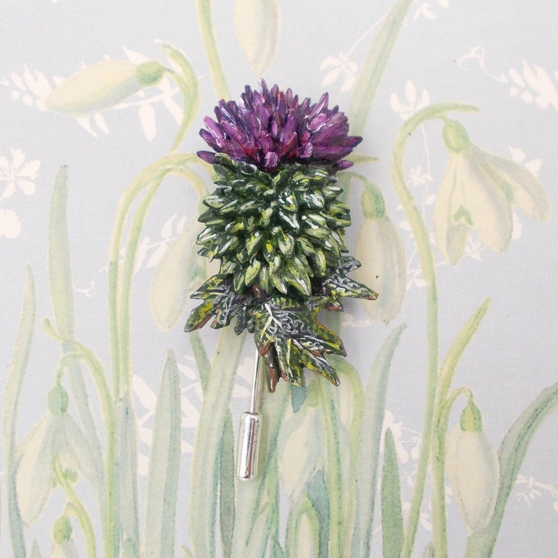 Thistle Pin - Etsy