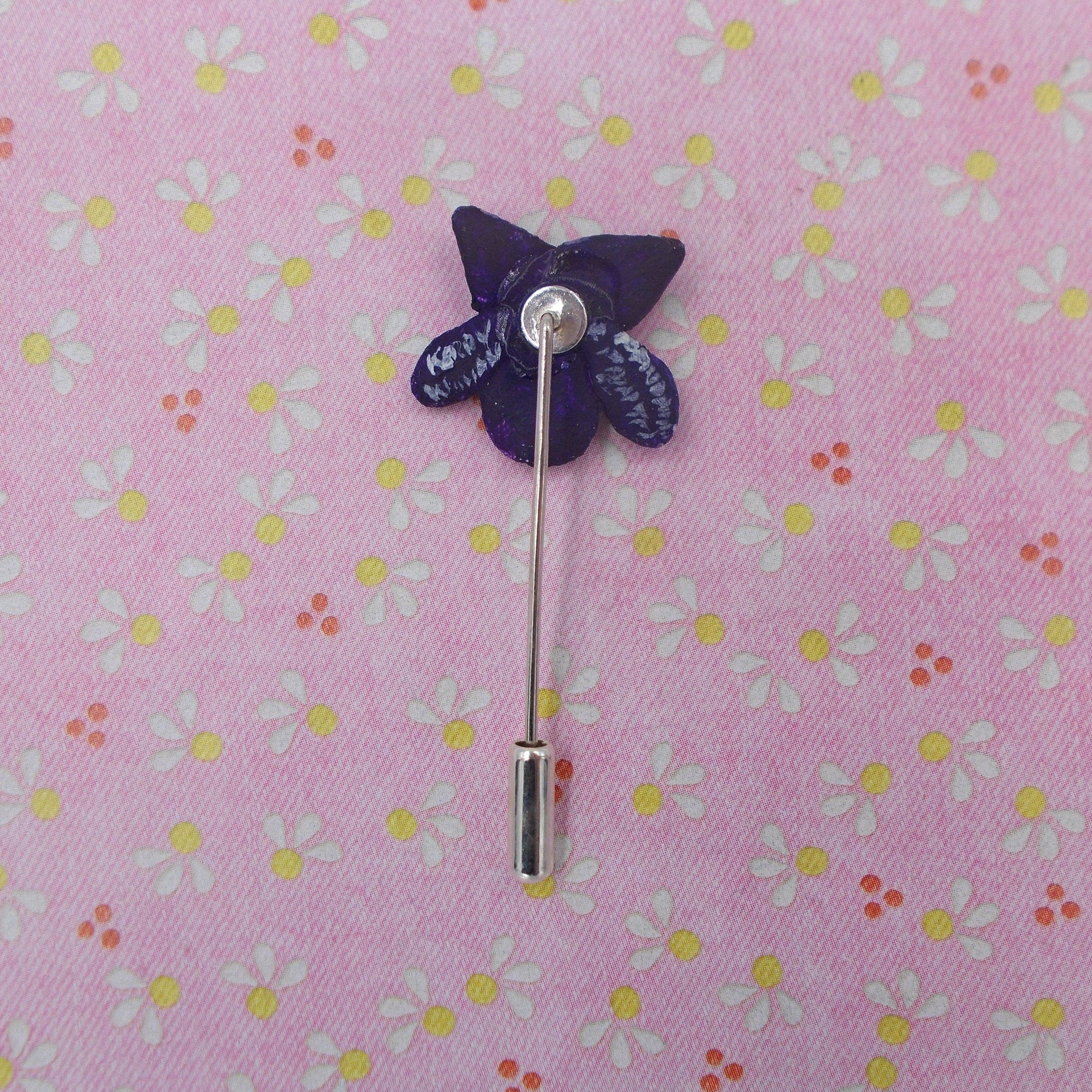 SWEET VIOLET PIN Purple Violet Pin Floral Purple Wedding - Etsy UK