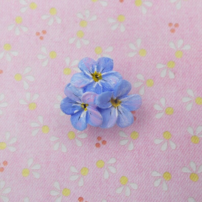FORGET-ME-NOT Brooch Forget-me-not Pin Forget-me-not Blue - Etsy UK