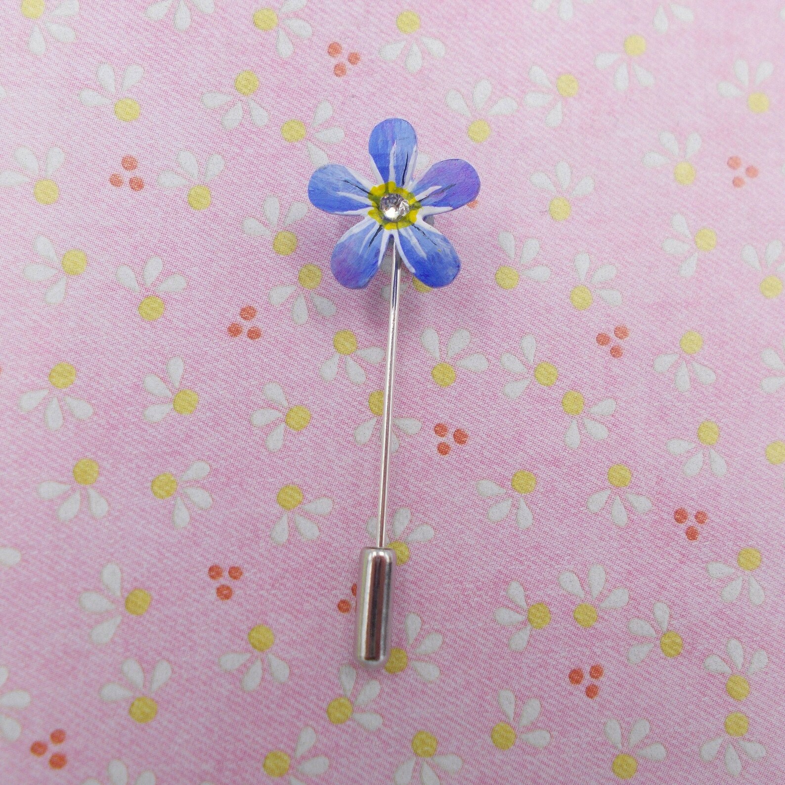Delicate Small FORGET-ME-NOT Pin Blue Forget-Me Not Lapel | Etsy