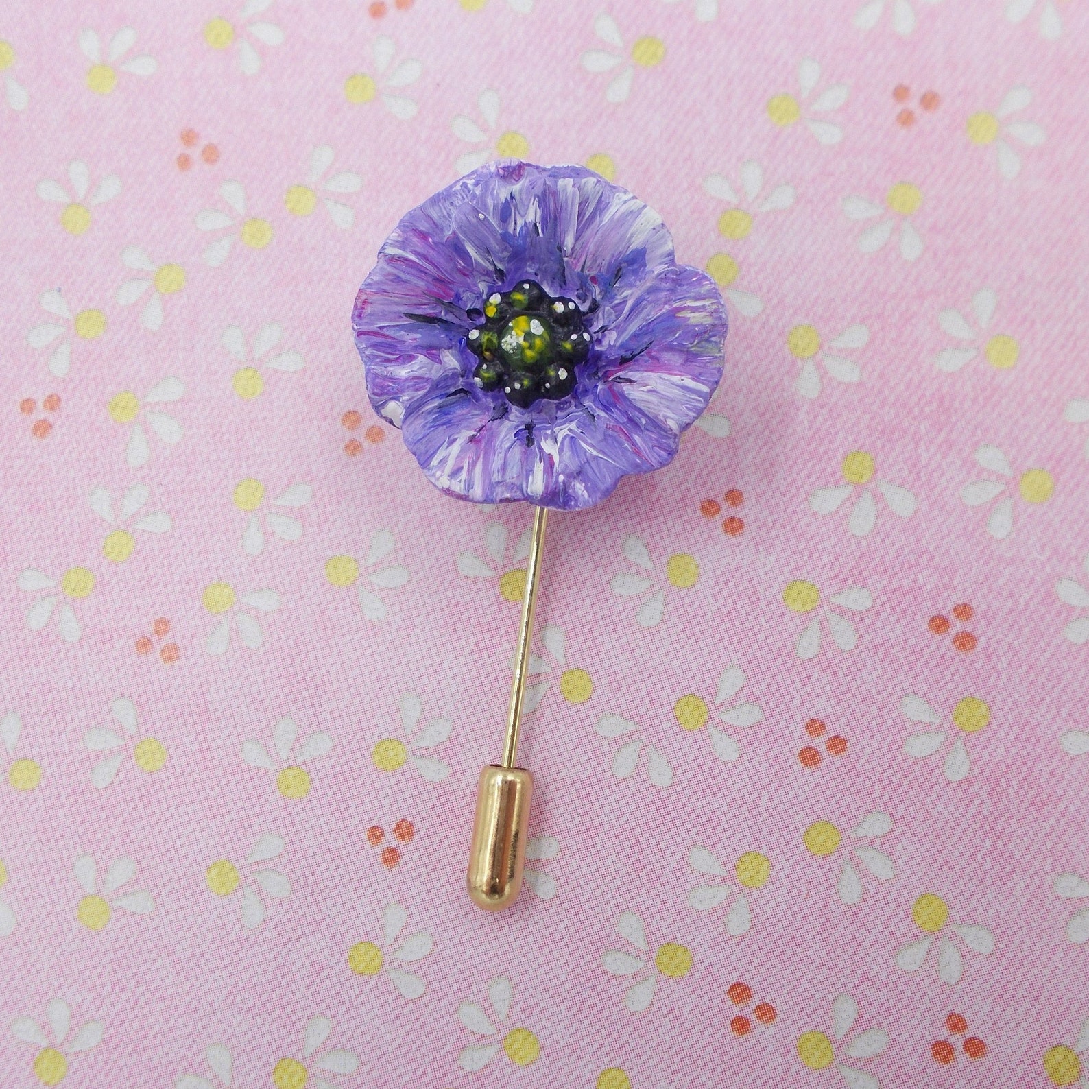 PURPLE POPPY PIN Commemorative Memorial War Animals Lapel - Etsy UK