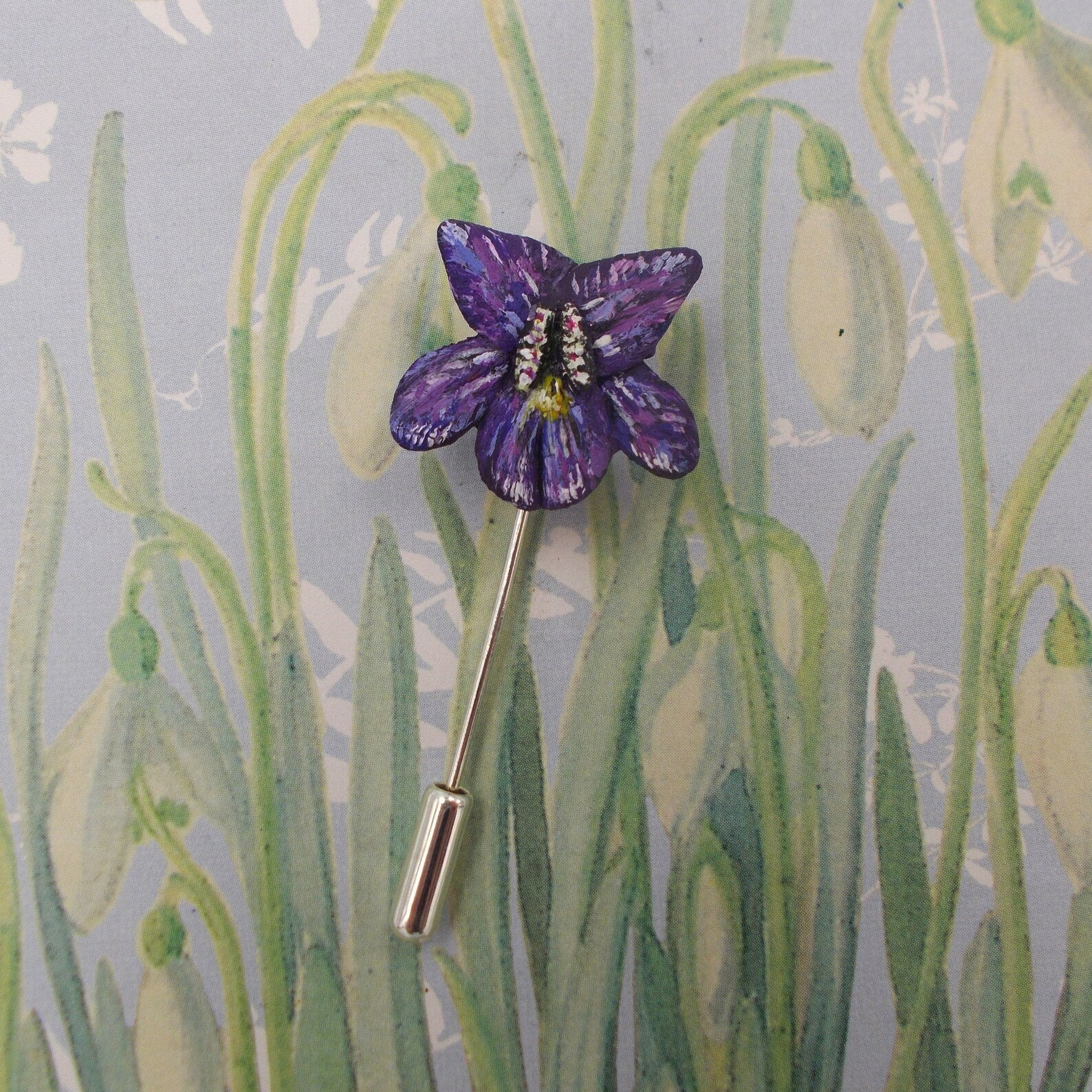 SWEET VIOLET PIN Purple Violet Pin Floral Purple Wedding - Etsy UK