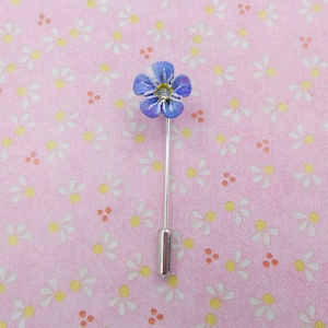 Tiny FORGET-ME-NOT Pin Blue Forget Me Nots Pin Blue Wedding - Etsy