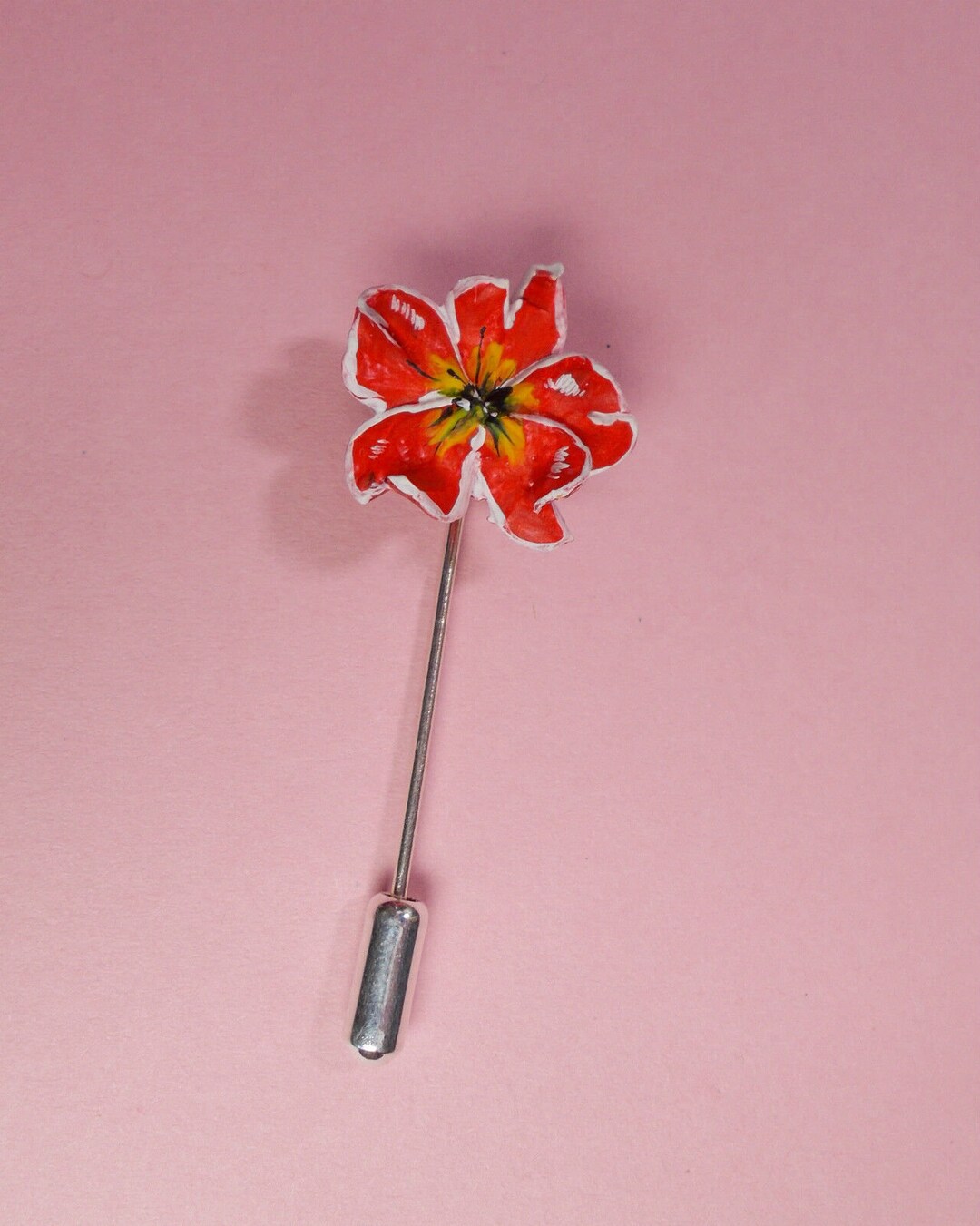 Small Red PRIMULA- POLYANTHUS PIN Primrose Pin Spring Wedding Corsage ...