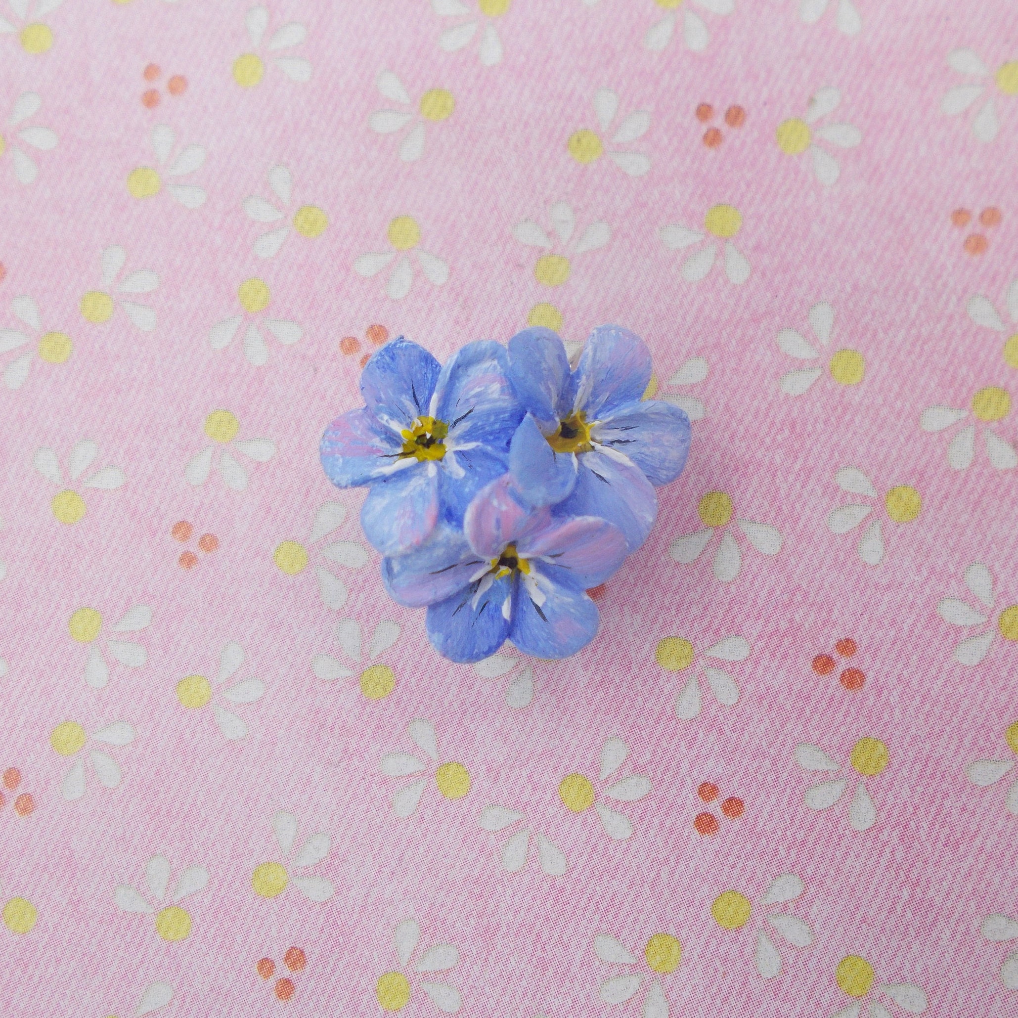 FORGET-ME-NOT Brooch Forget-me-not Pin Forget-me-not Blue | Etsy UK