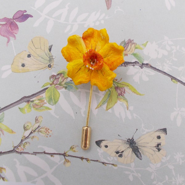 Daffodil Brooch - Etsy
