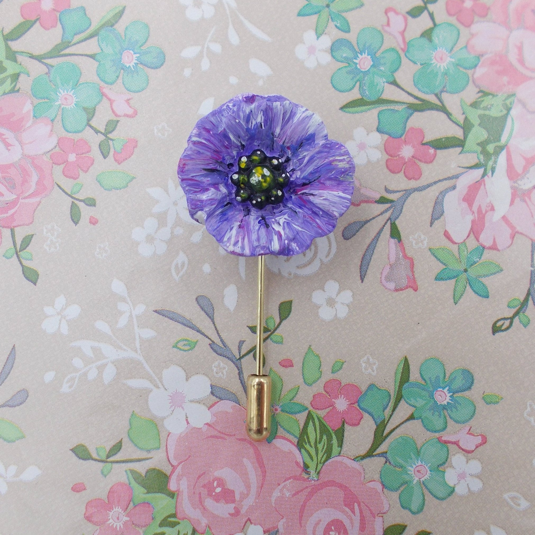 PURPLE POPPY PIN Commemorative Memorial War Animals Lapel - Etsy UK