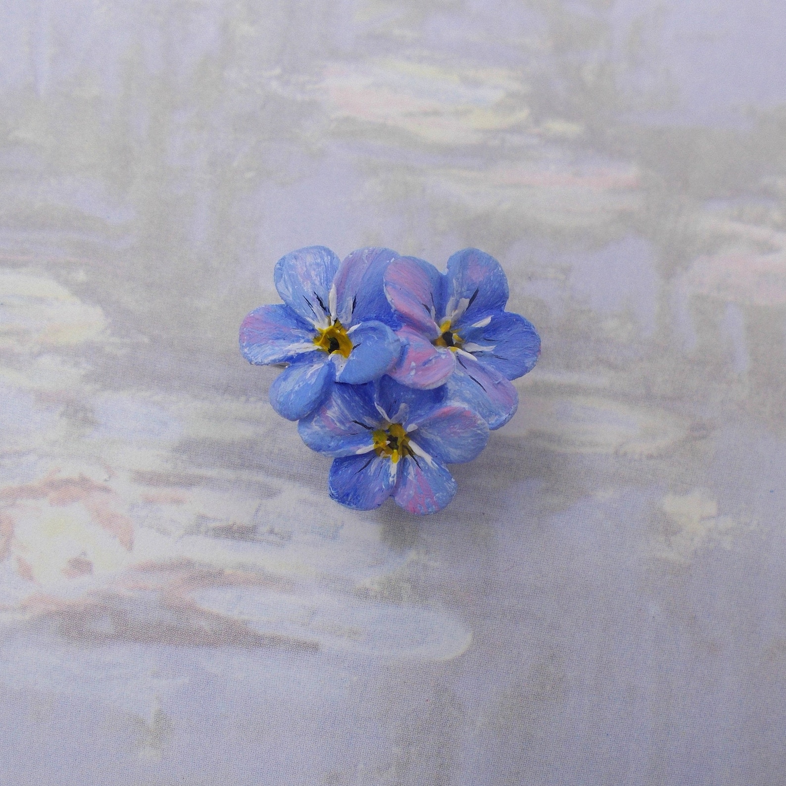 FORGET-ME-NOT Brooch Forget-me-not Pin Forget-me-not Blue | Etsy UK