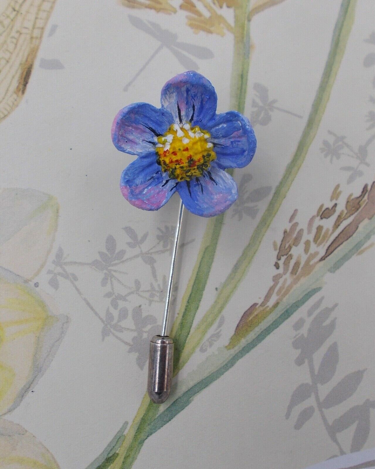 FORGET-ME-NOT Blue Flower Pin Forget Me Nots Lapel Blue - Etsy UK
