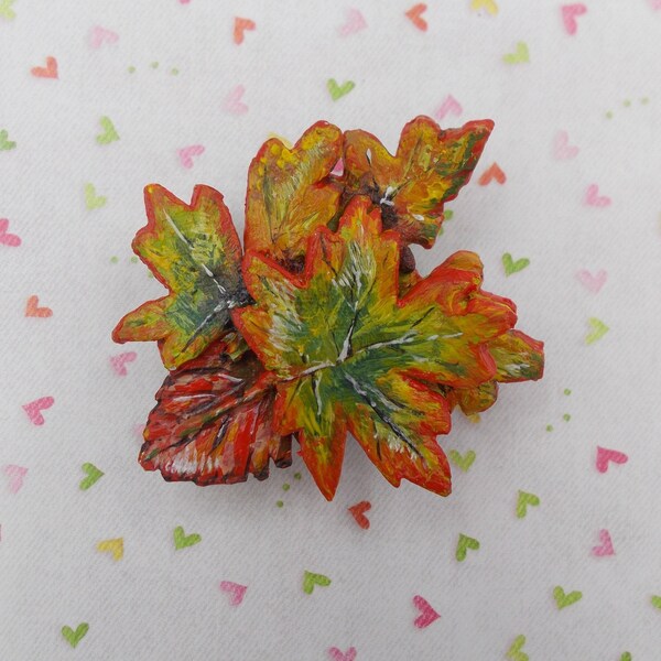Autumn Leaf Brooch - Etsy