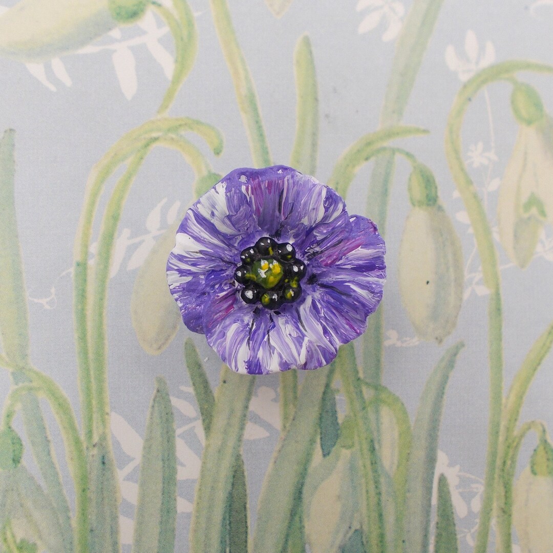 PURPLE POPPY CORSAGE Commemorative Memorial War Animals Lapel - Etsy UK