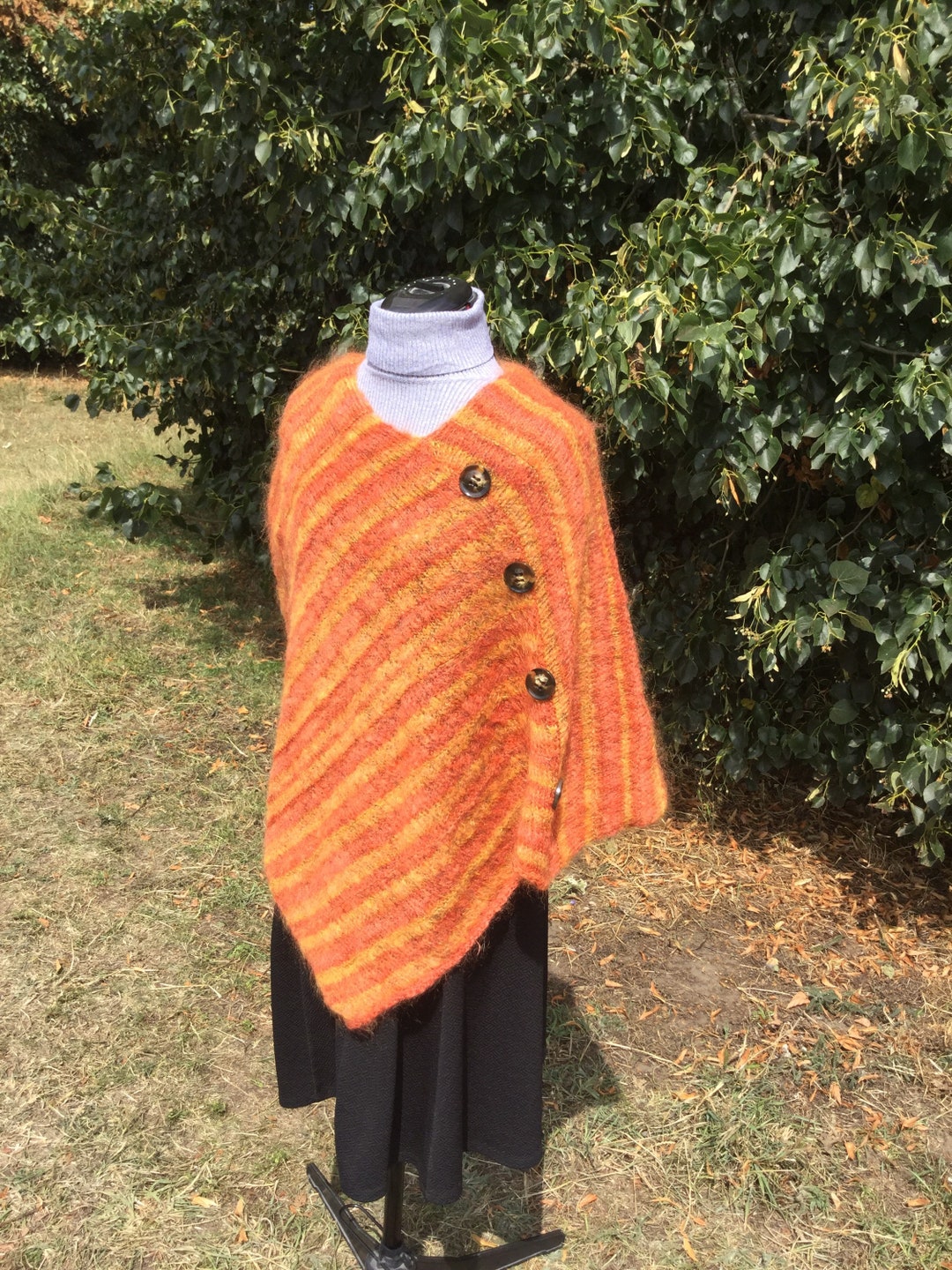 Poncho, Handmade Item , Handmade Gift , Unique Gift , Hand Knitted Gift ...