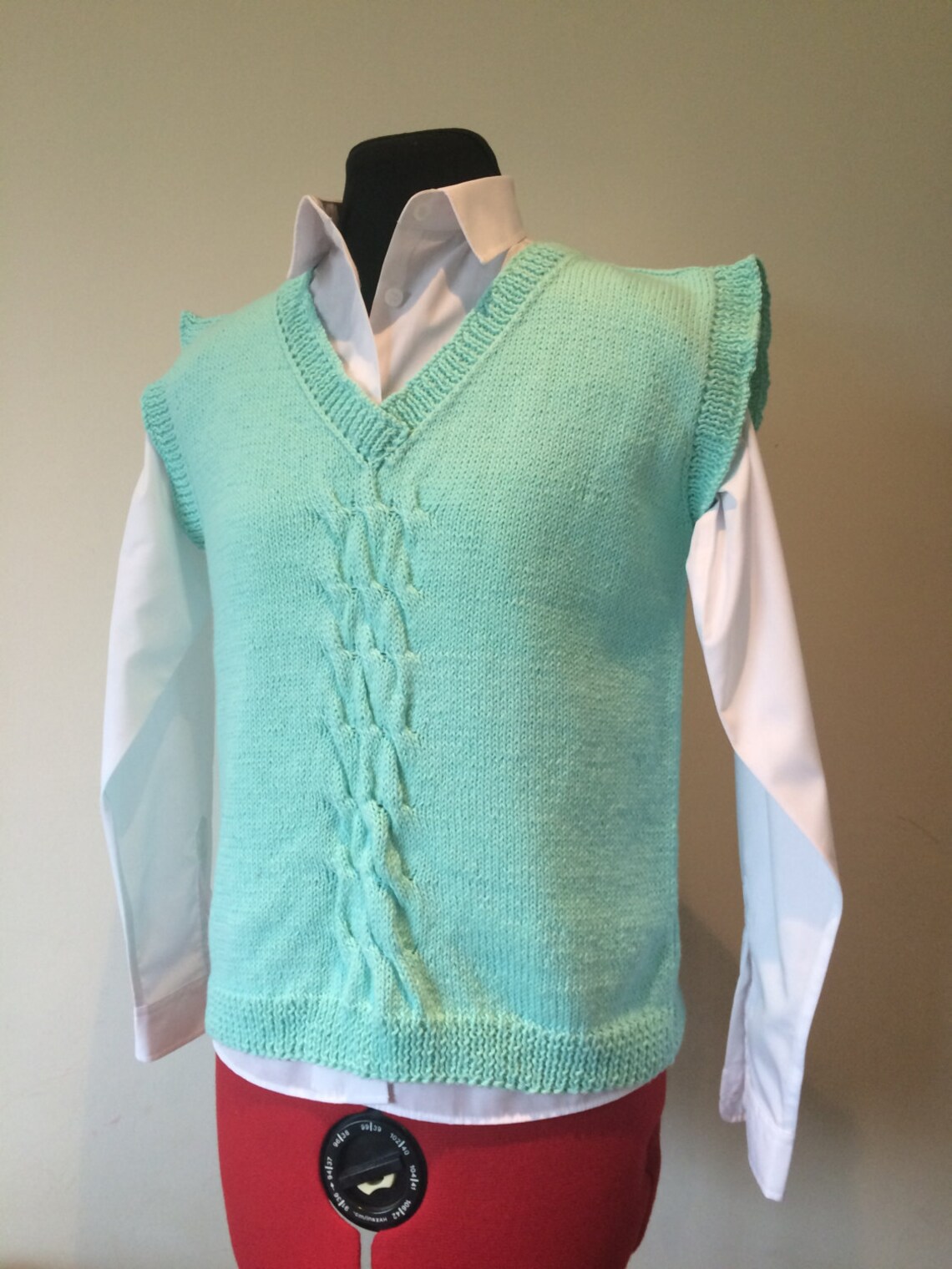 Ladies Vest Hand Knitted Top Handmade , Ladies Vest , Hand Knit ...