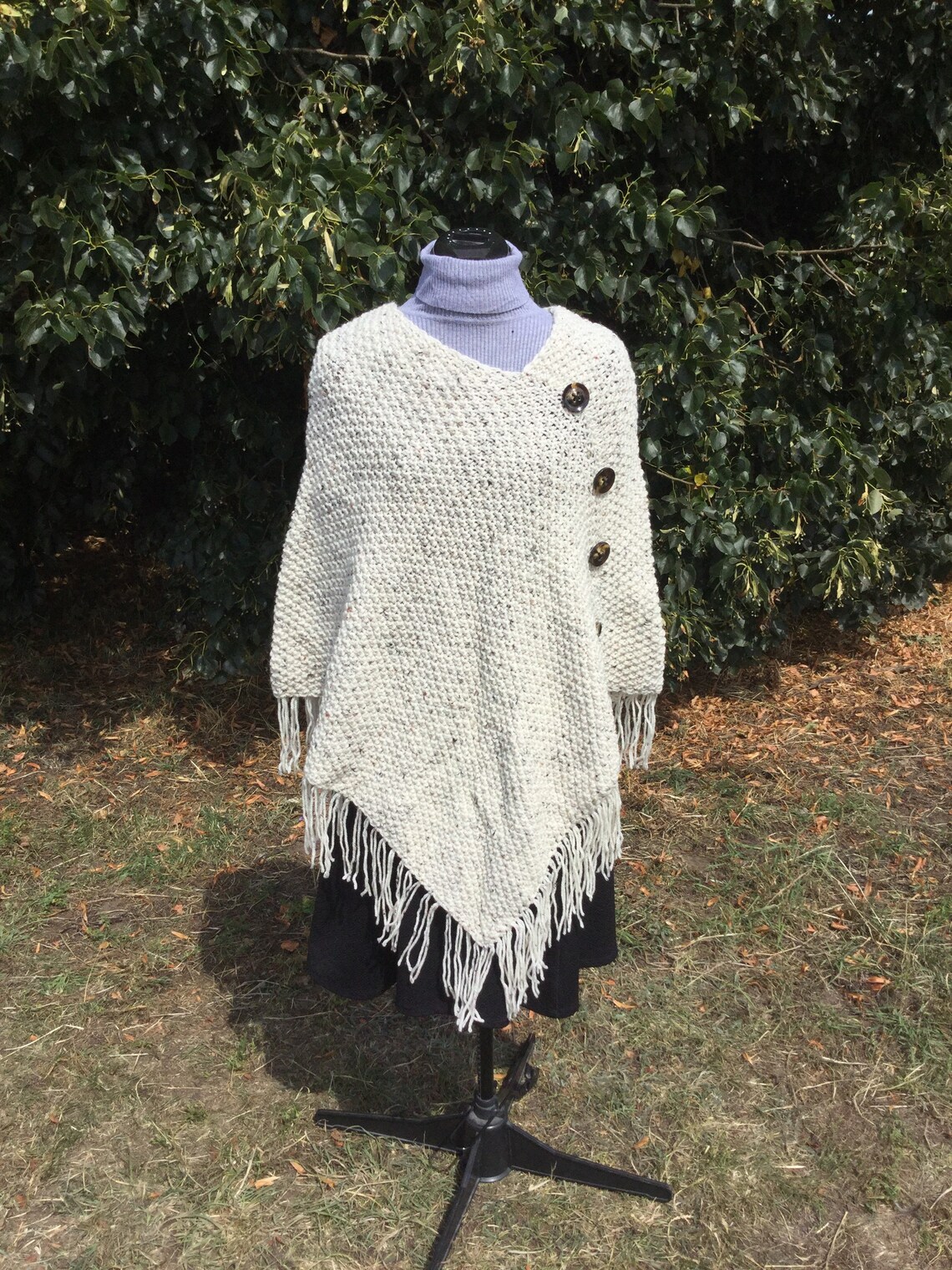 Poncho,, Handmade Poncho, Hand Knitted Poncho - Etsy