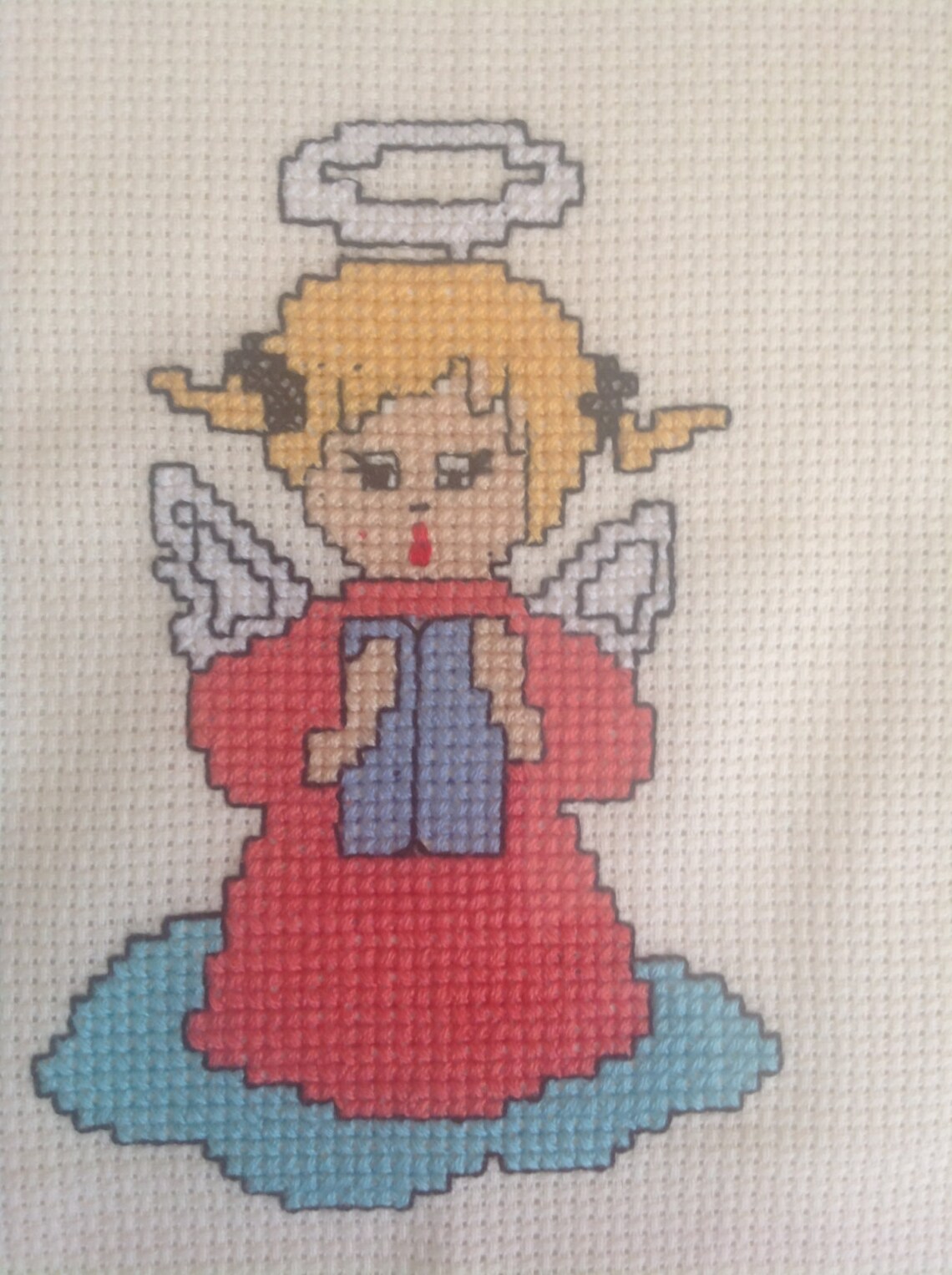 Cross Stitch Frame 'my Baby' Handmade Decoration Baby Gift Personalised ...