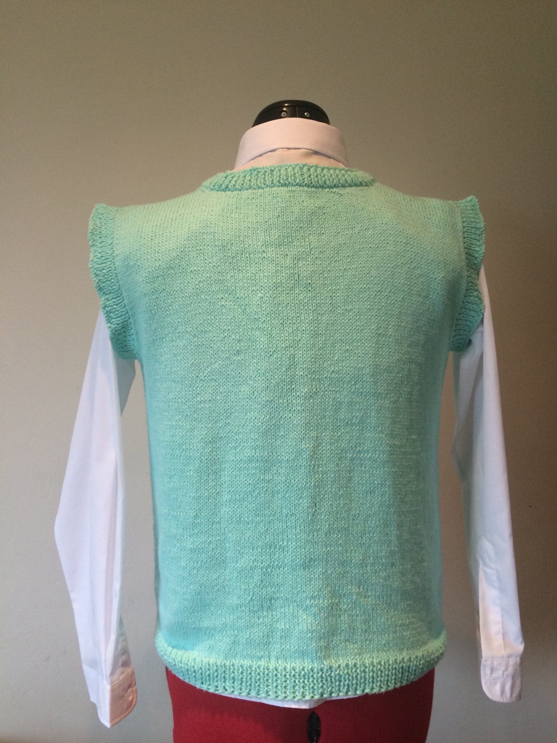 Ladies Vest Hand Knitted Top Handmade , Ladies Vest , Hand Knit ...