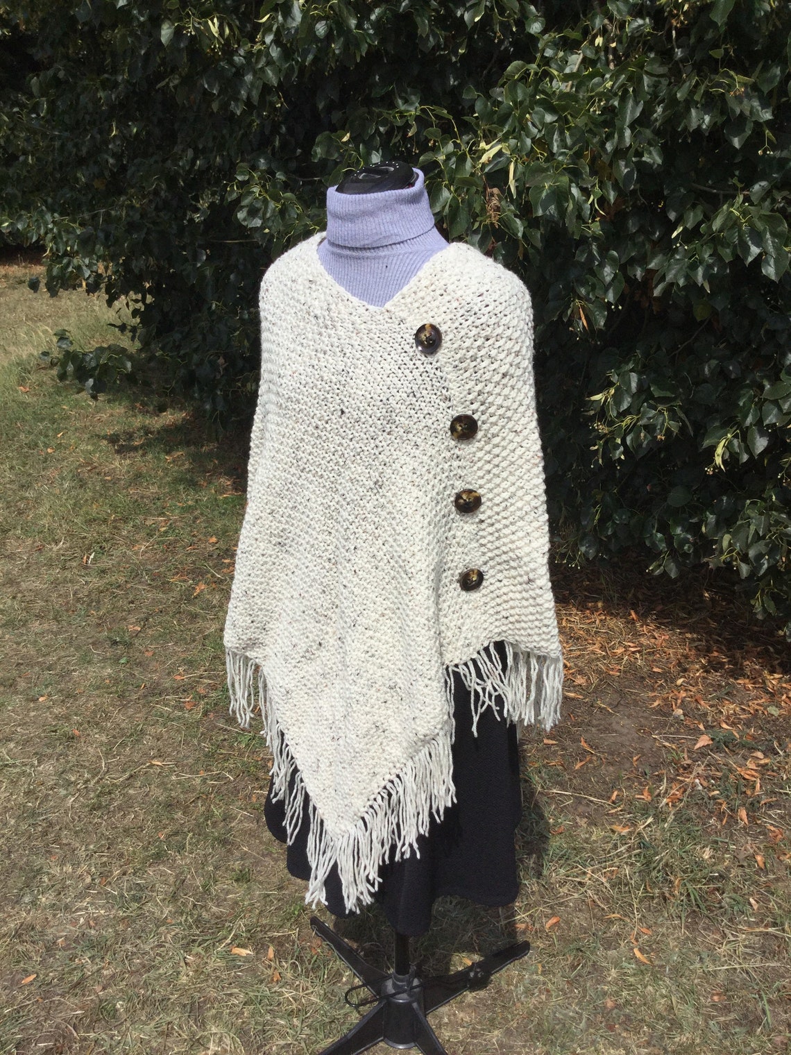 Poncho,, Handmade Poncho, Hand Knitted Poncho - Etsy