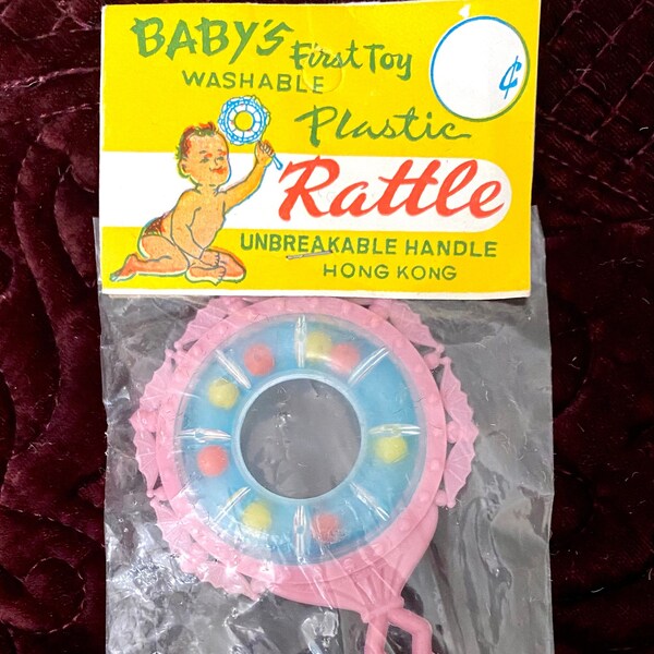 Vintage Baby Rattle - Etsy