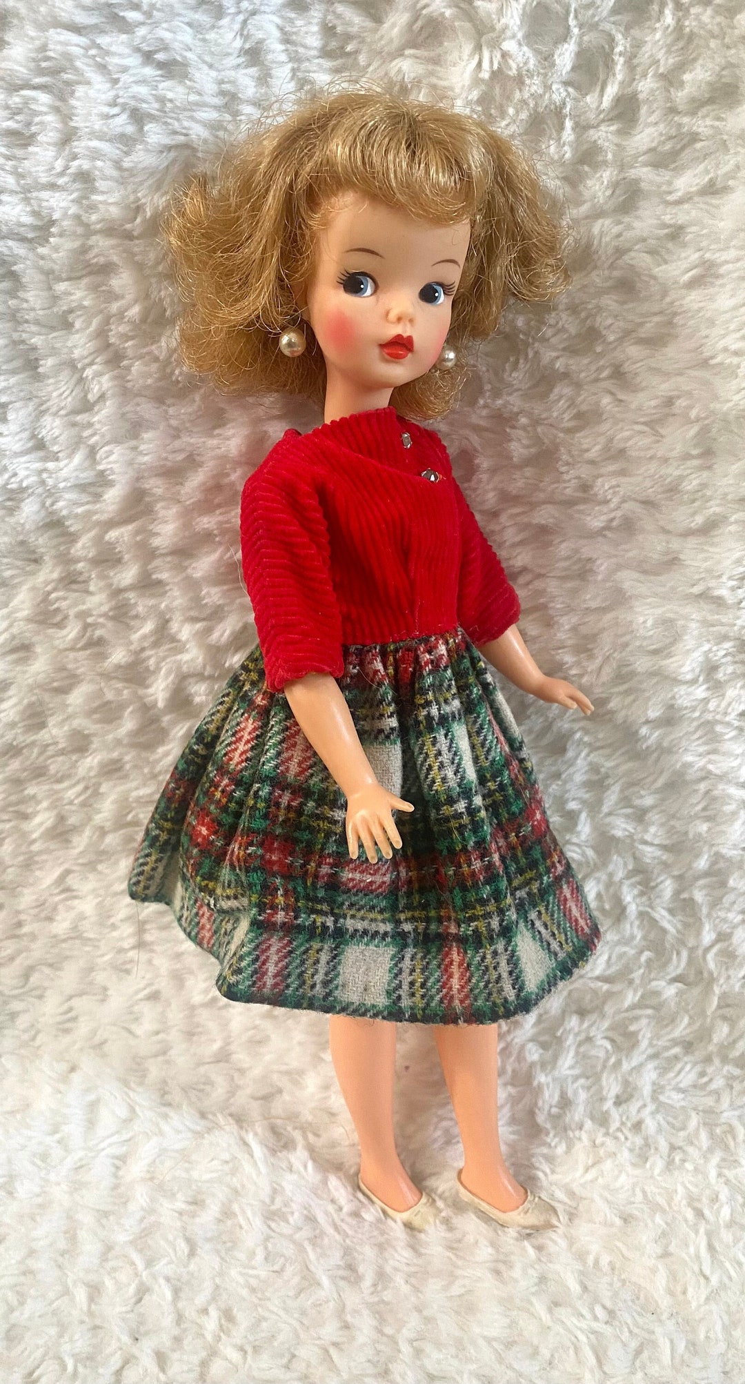 Vintage Ideal Tammy Doll SCHOOL DAZE 9133 Red Plaid Dress With ...