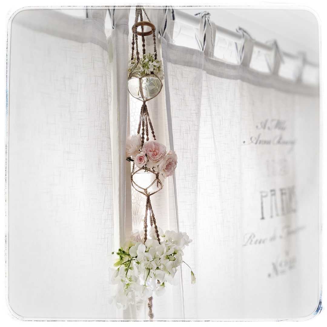 Macrame Hanging Vase/hanging Decor/flower Arranging/storage/hanging ...