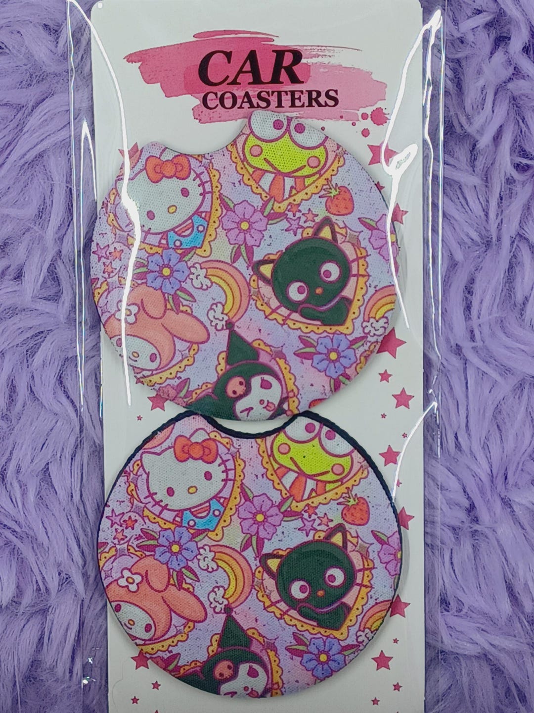 Car Coasters Kitty and Friends - Etsy