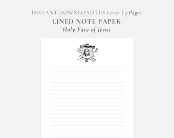 Crucifixion of Jesus | Catholic Printable Note Paper Stationery | US ...