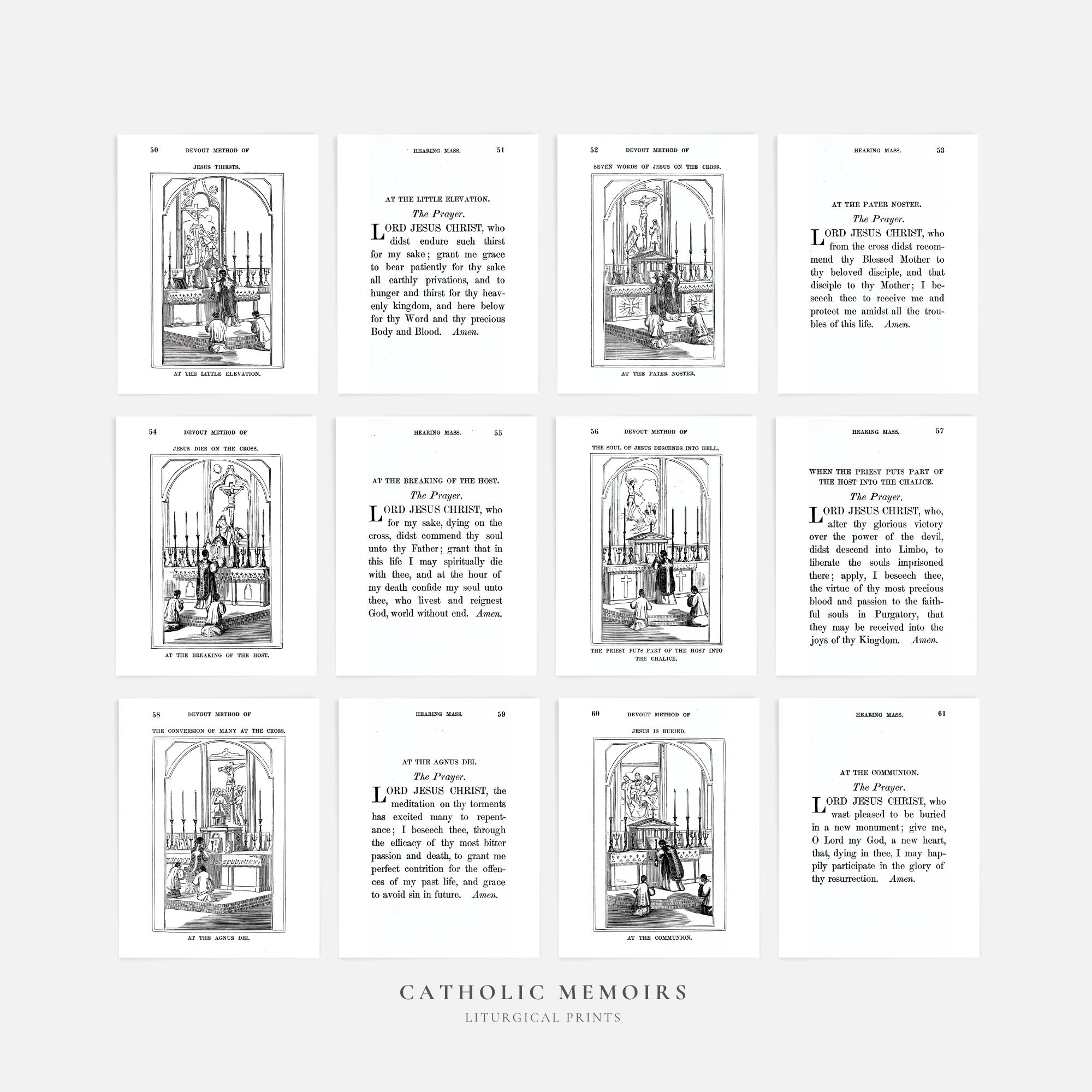 Tridentine Latin Mass Illustrated Prayer Book for Roman Catholic Rite ...