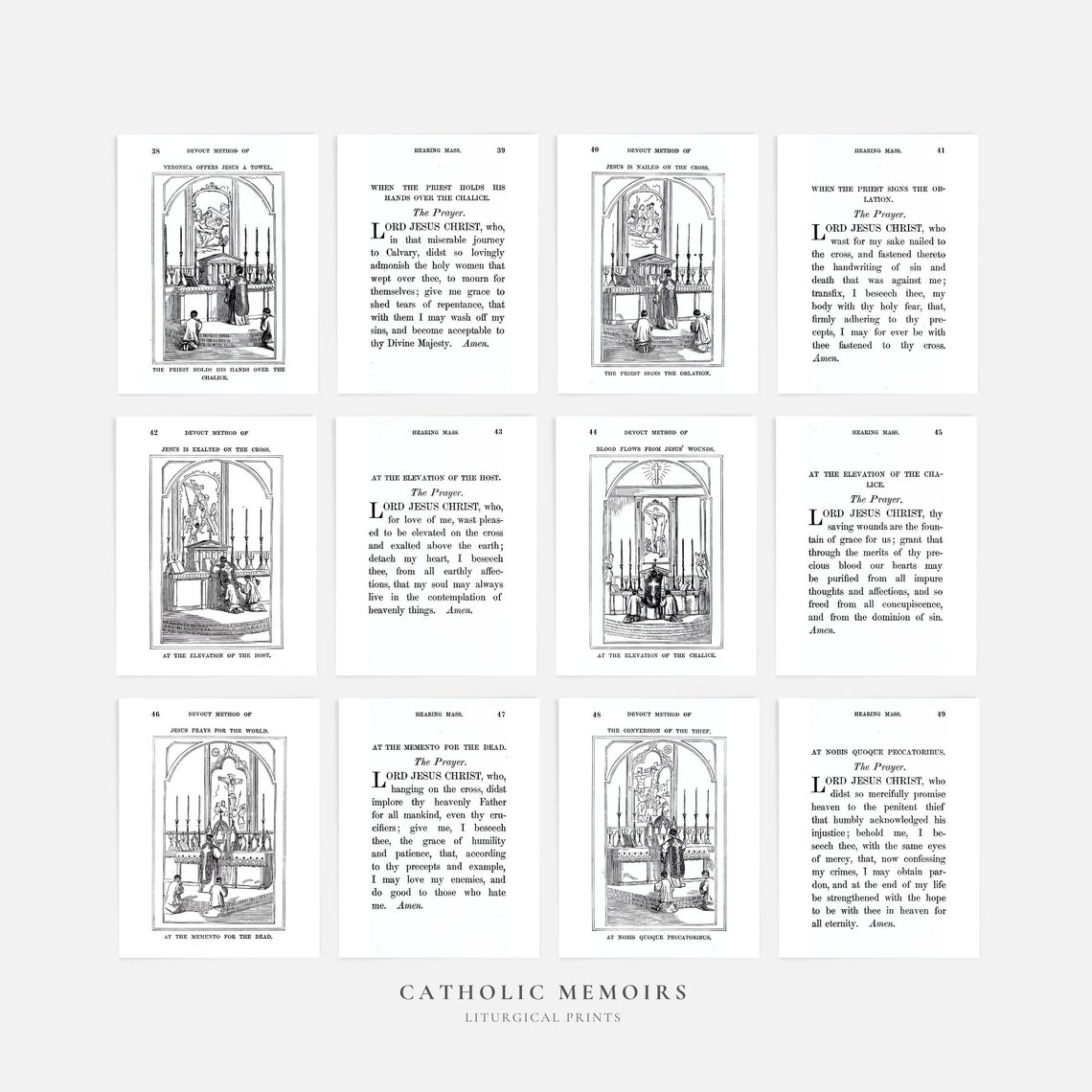 Tridentine Latin Mass Illustrated Prayer Book for Roman Catholic Rite ...