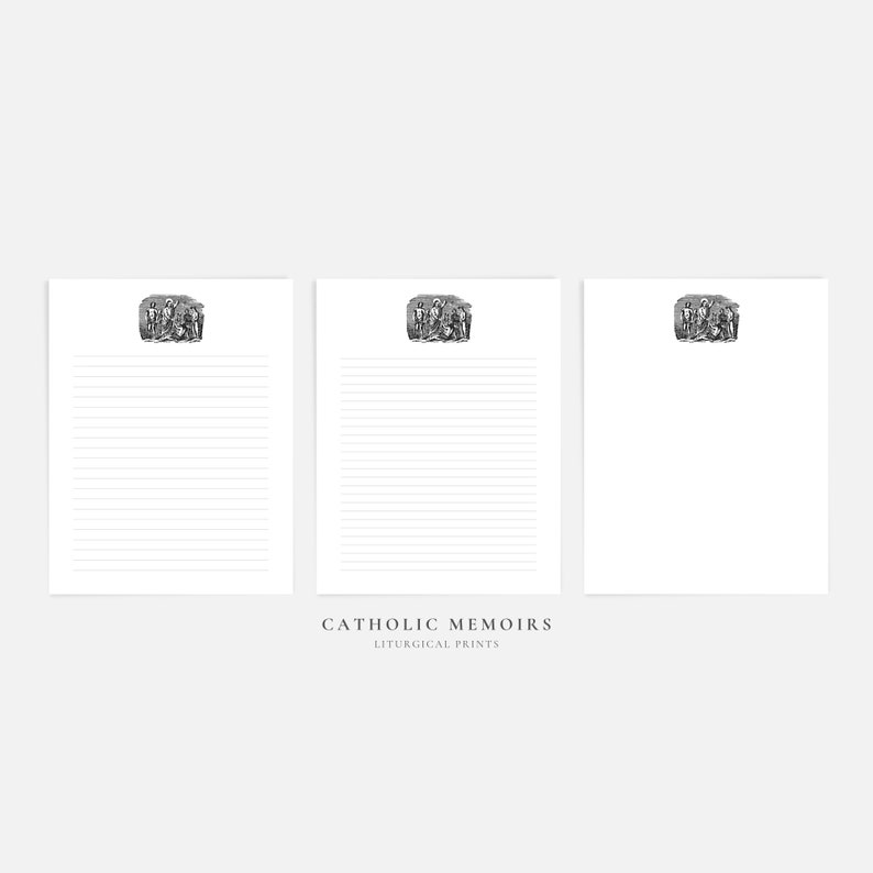 Jesus Heals the Leper | Catholic Printable Note Paper Stationery | US ...